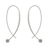 Time and Tru Silvertone Pull-Through Loop Hoop Earrings - Walmart.com