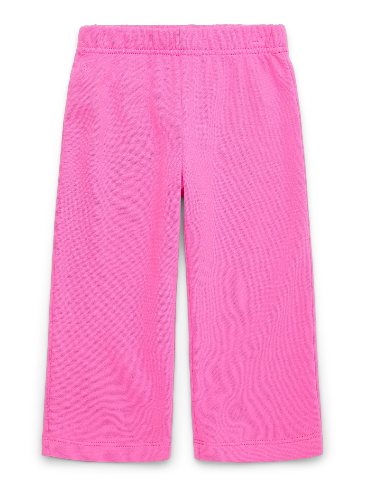 Wonder Nation Toddler Girls Wide Leg Sweatpants, Sizes 12M-5T, Soft ...
