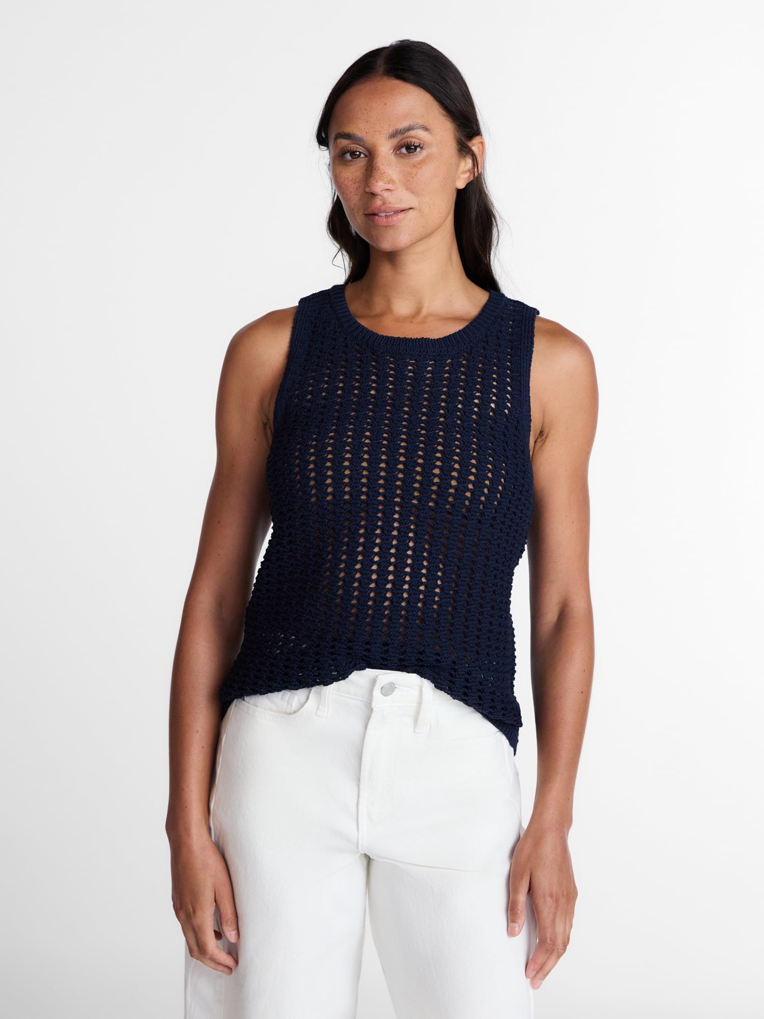 Time and Tru Woman's Sweater Tank, Sizes XS-XXXL - Walmart.com