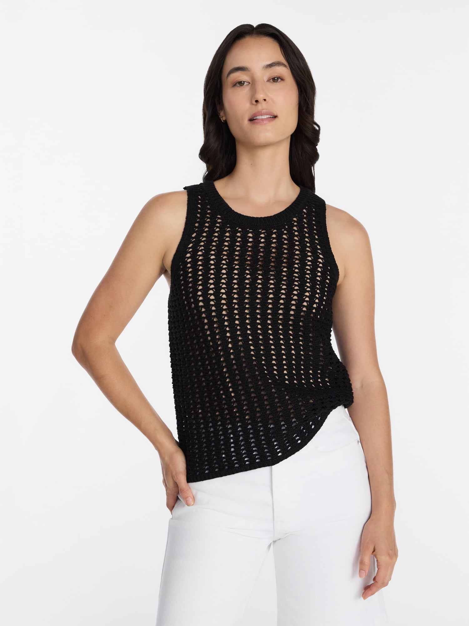 Time and Tru Women's Sweater Tank Top, Sizes XS-XXXL - Walmart.com