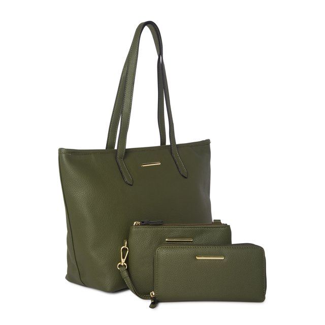 Time and Tru Women's 3-Piece Handbag Set Sea Turtle - Walmart.com