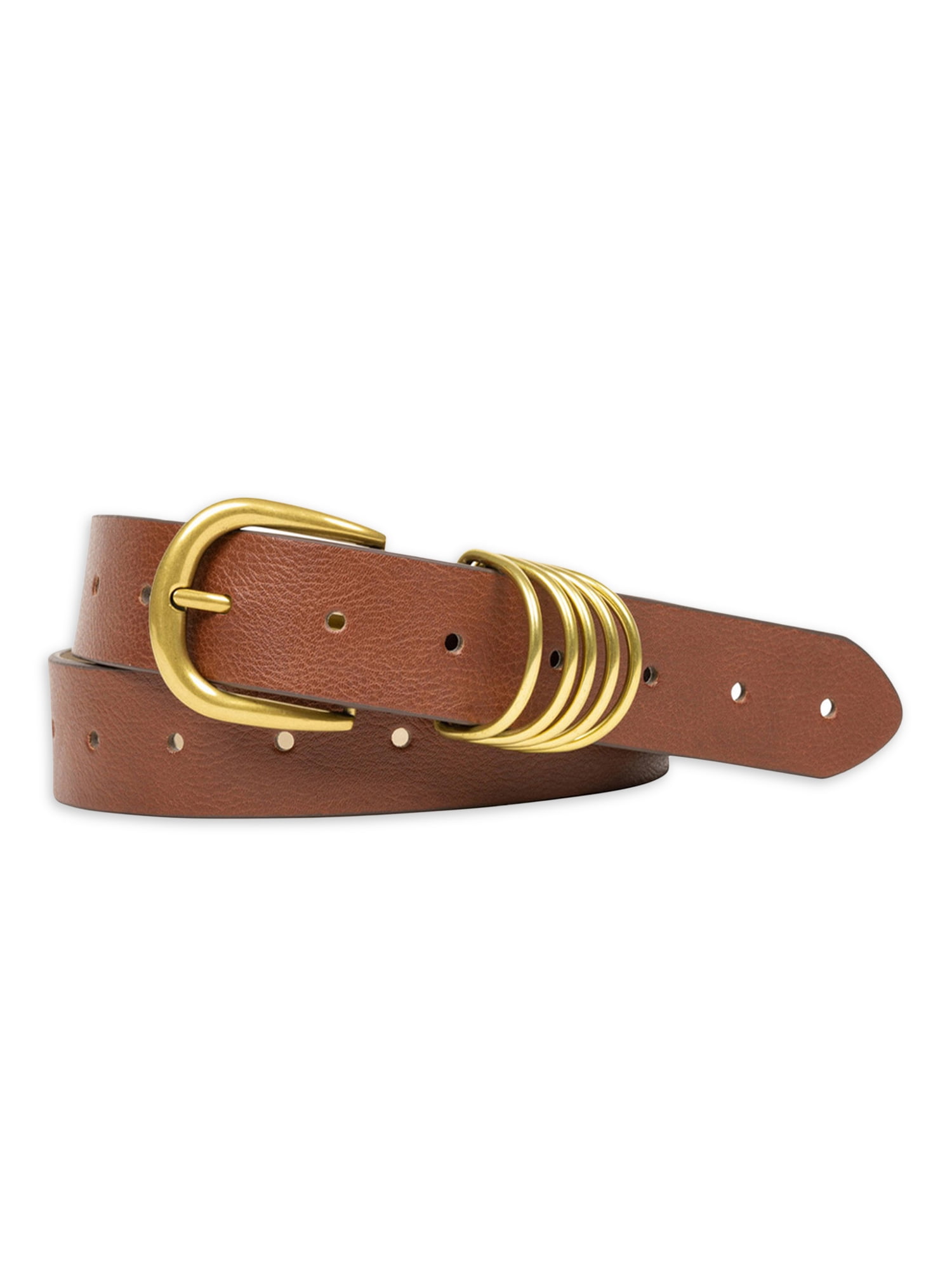 Time and Tru Women's 5 Loop Belt, Brown - Walmart.com