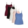 Time and Tru Women's Adjustable Strap Cami, 5-Pack - Walmart.com