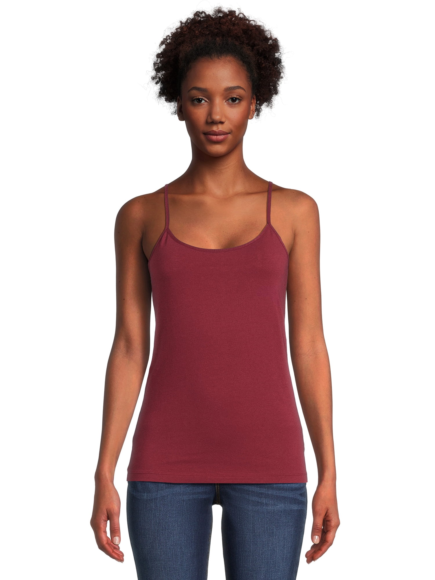 Time and Tru Women's Adjustable Strap Cami, Sizes XS-3XL - Walmart.com