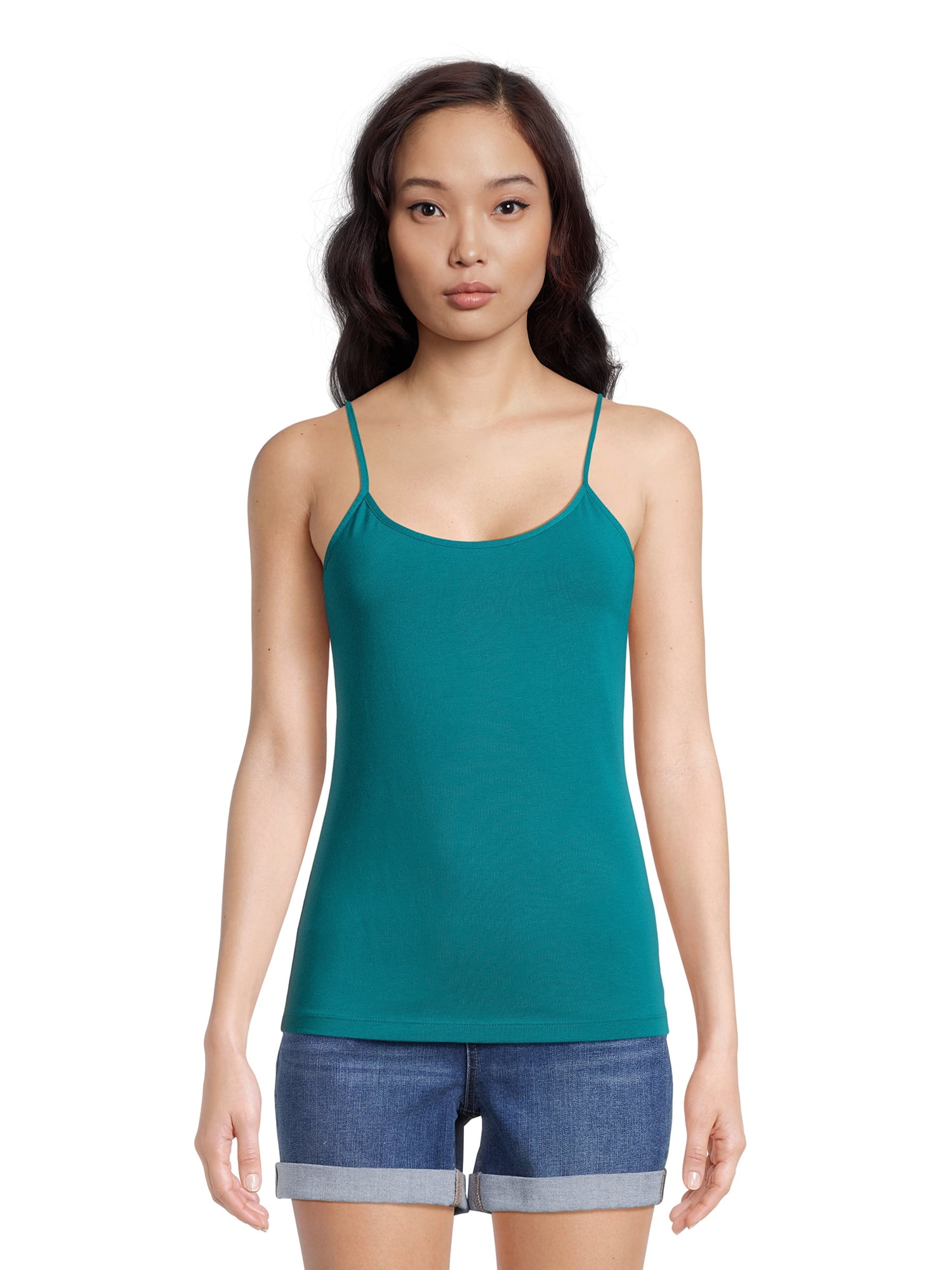 Time and Tru Women's Cami with Adjustable Straps, Sizes XS-XXXL ...