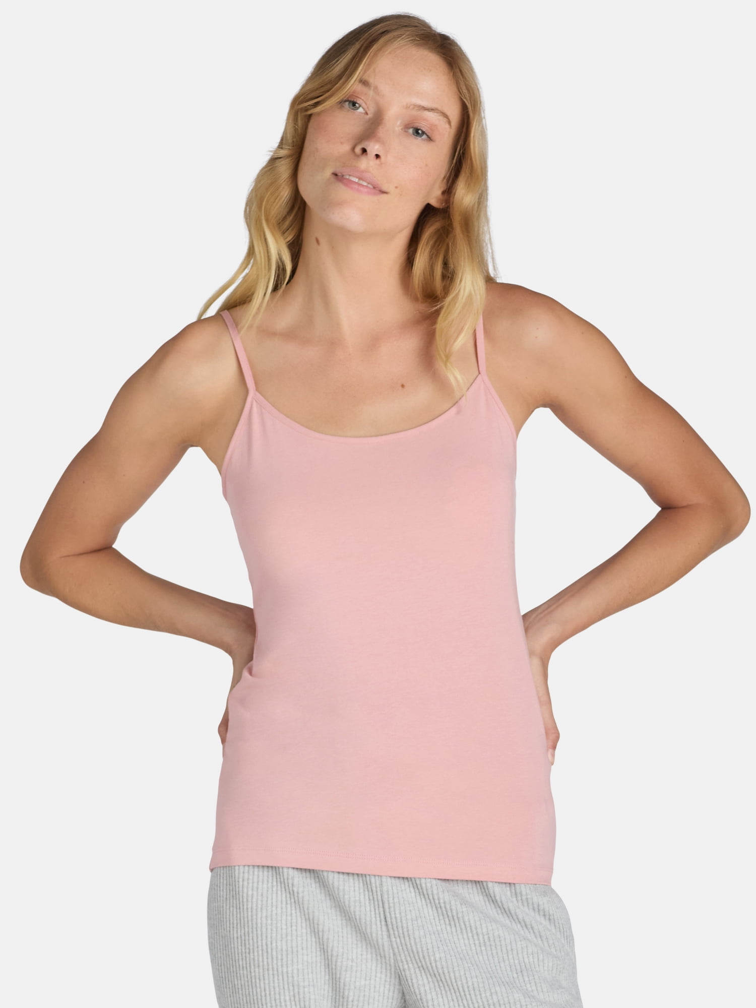 Time and Tru Women's Cami with Adjustable Straps, Sizes XS-XXXL ...