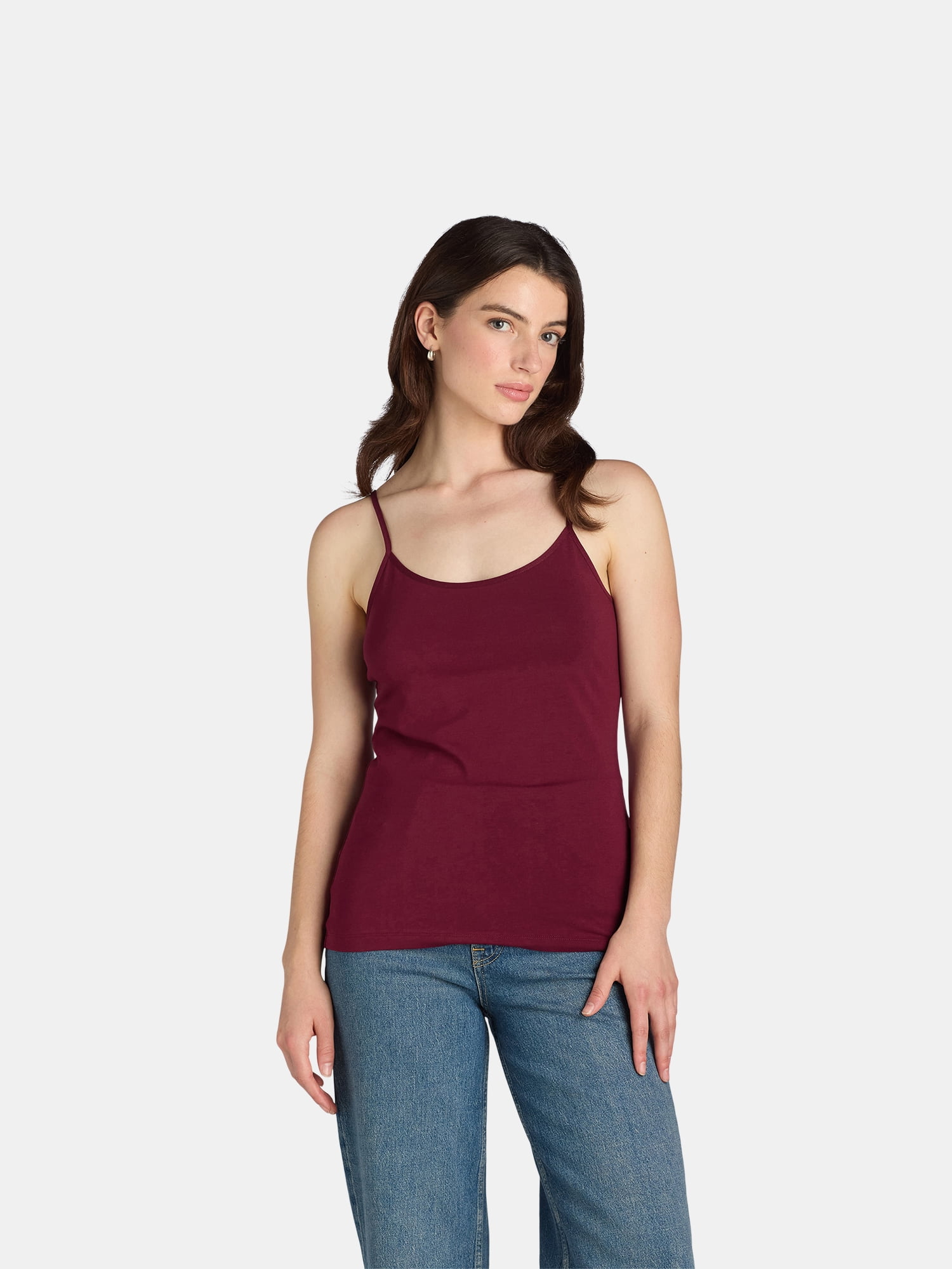 Time and Tru Women's Cami with Adjustable Straps, Sizes XS-XXXL ...