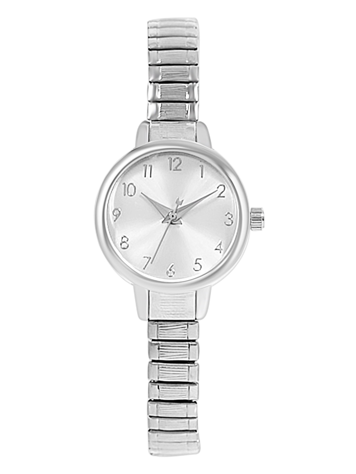 Time and Tru Women's Silver Analogue Watch with Expansion Bracelet and ...