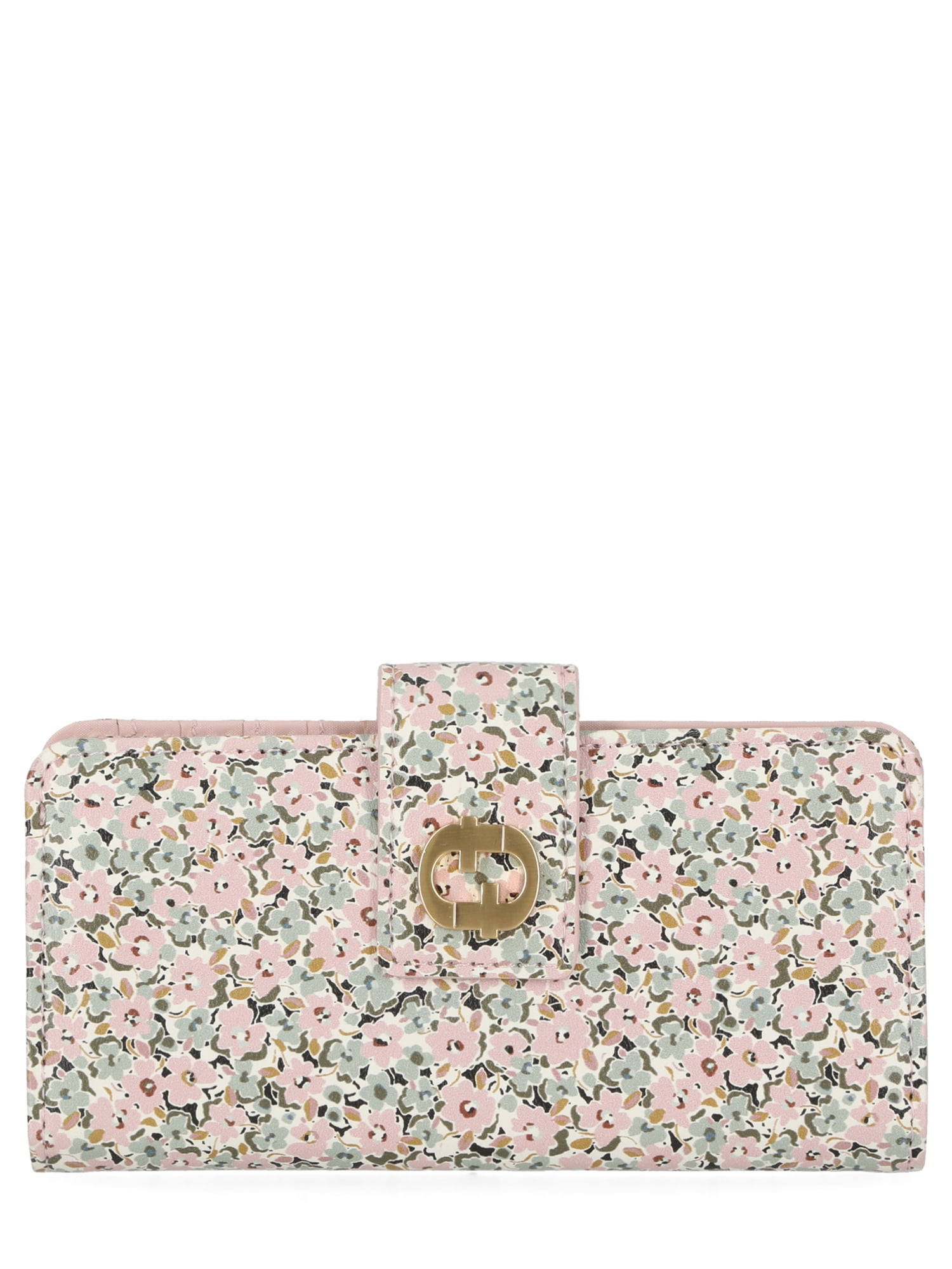 Time and Tru Women's Alexandra Slim Tab Wallet, Floral Print - Walmart.com