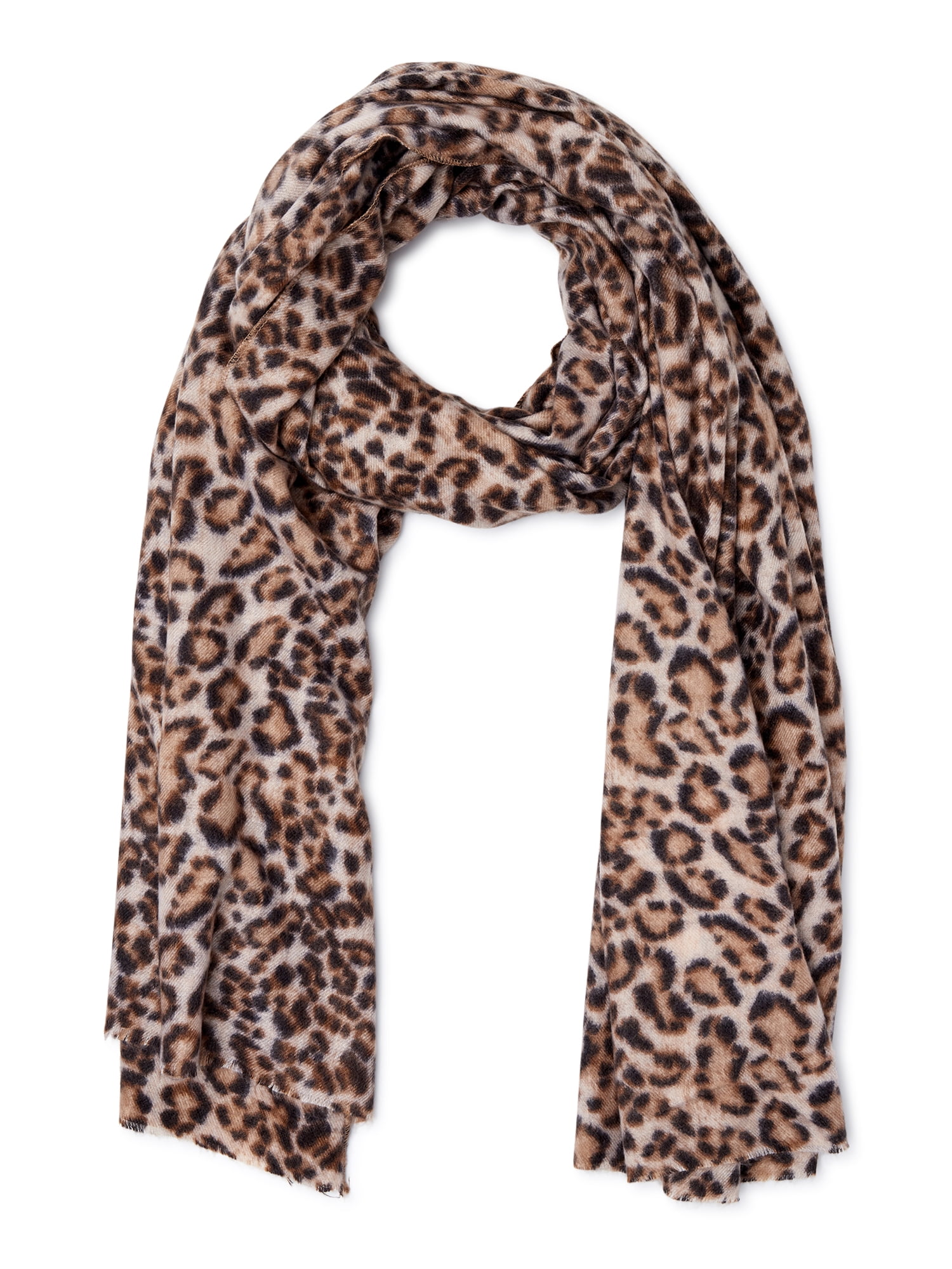 Time and Tru Women's Animal Print Scarf - Walmart.com