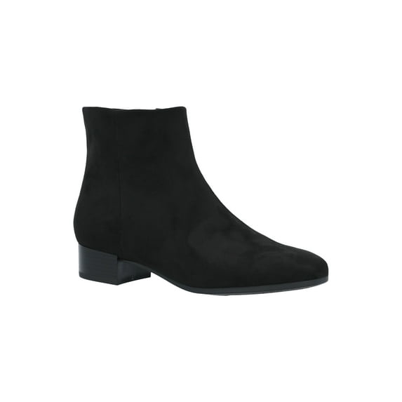 Time and Tru Women's Faux Suede Ankle Boots, Wide Width Available ...