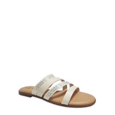 Time and Tru Women's Woven Slide Sandals - Walmart.com