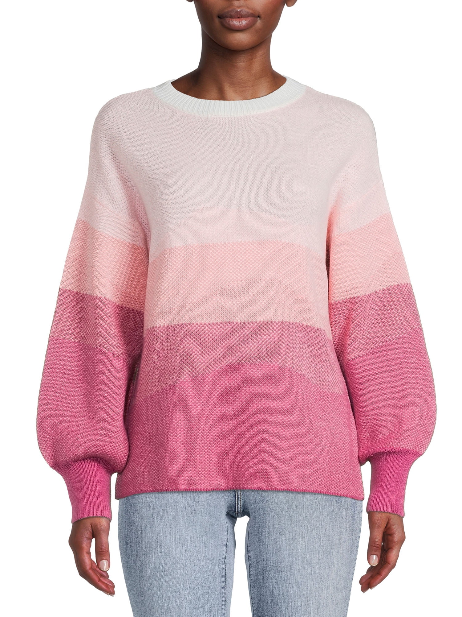 Time and Tru Women's Birdseye Sweater - Walmart Business Supplies