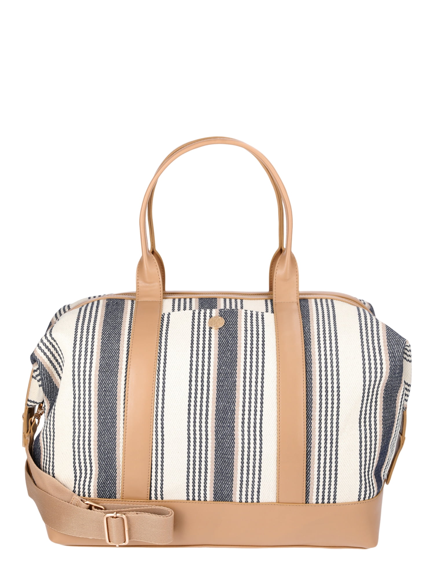 Time and Tru Women’s Blake Tote Bag Multi Stripe with Spacious Interior ...