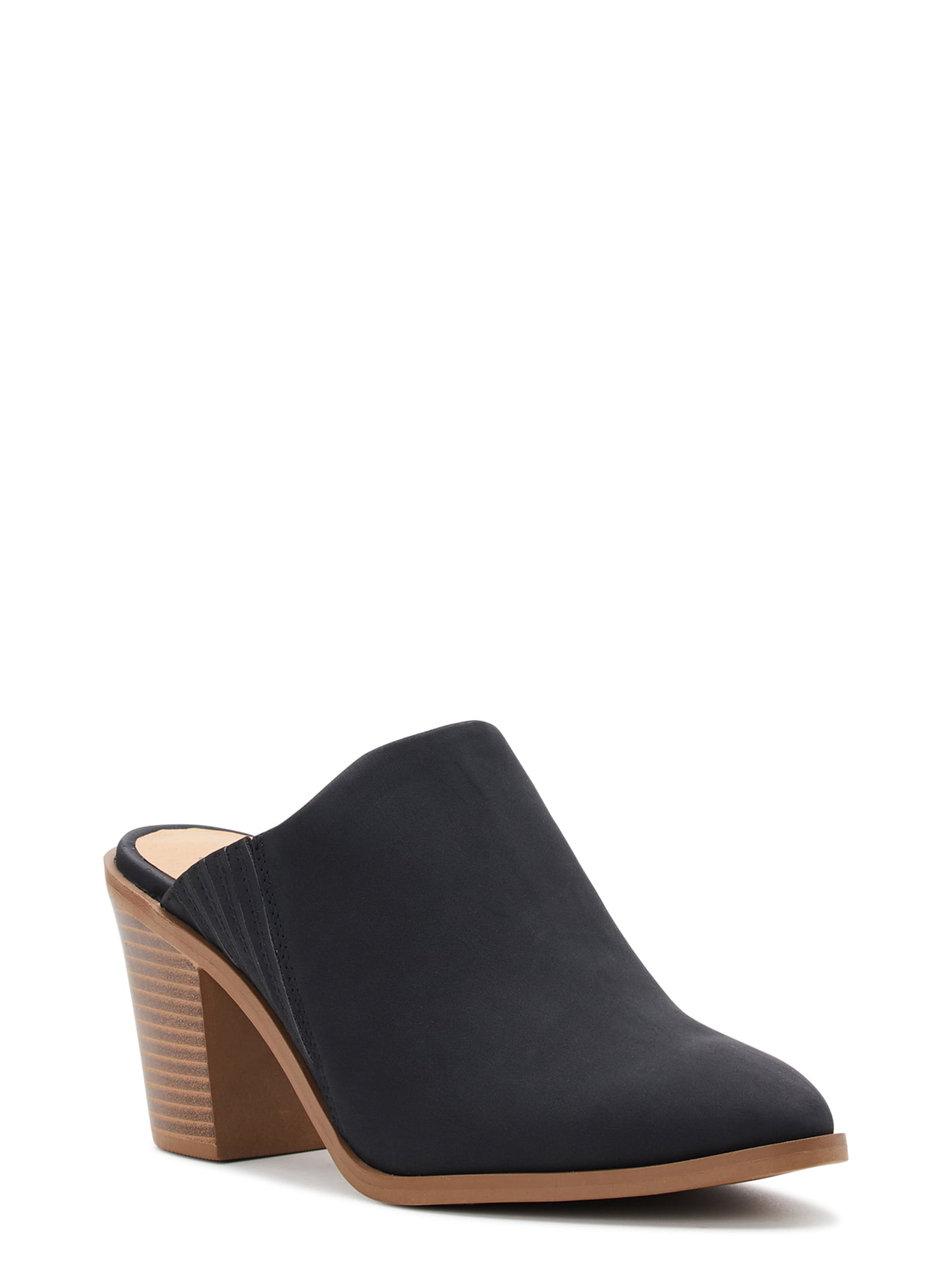 Time and Tru Women's Block Heel Slip on Mules - Walmart.com