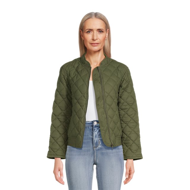 Time and Tru Women's Bomber Jacket - Walmart.com