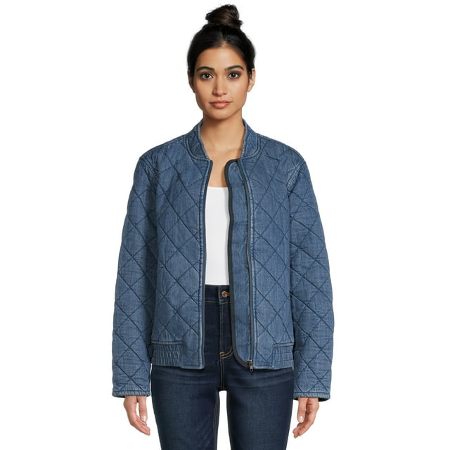 Time and Tru Women's Bomber Jacket - Walmart.com
