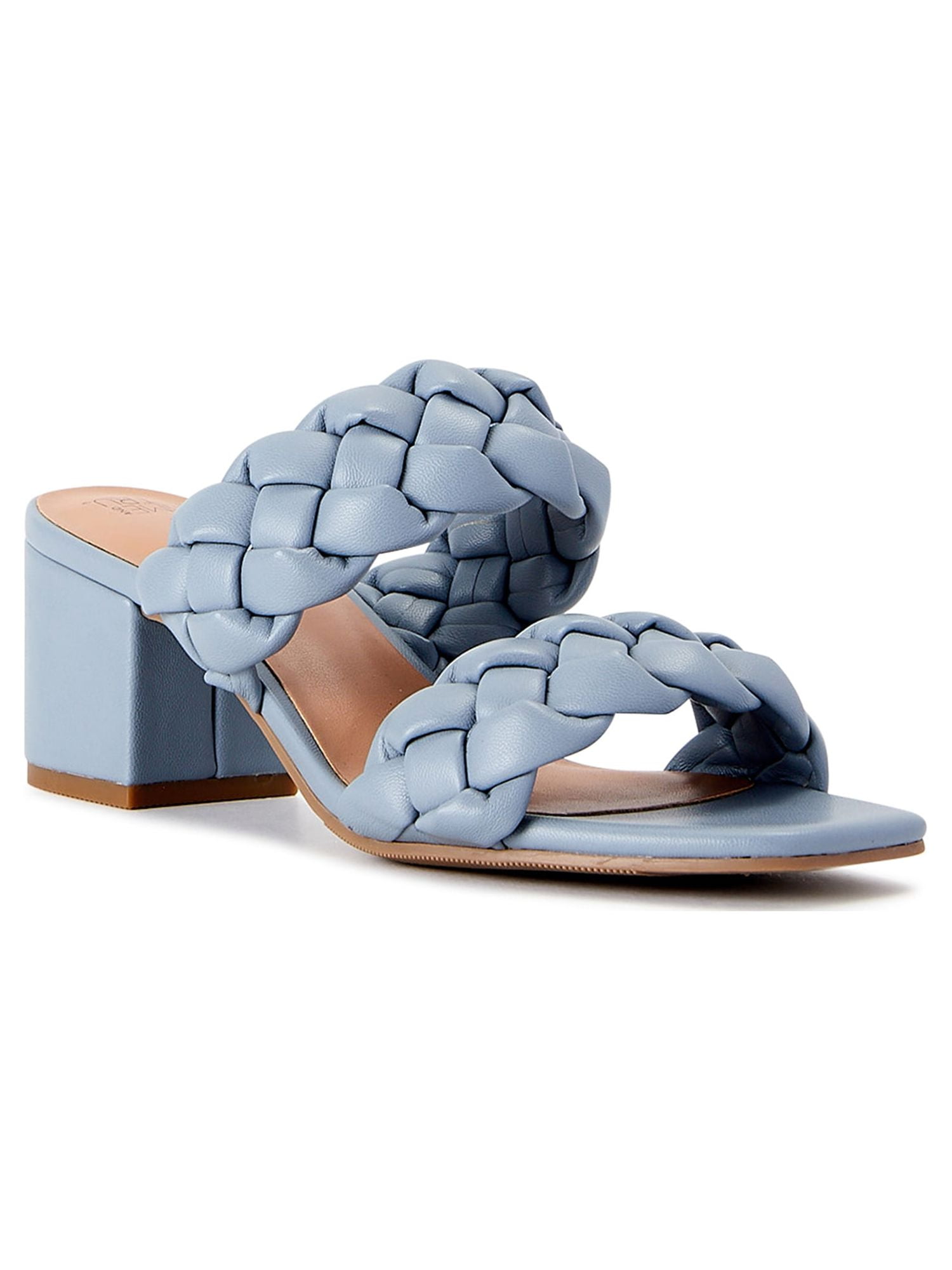 Time and Tru Women’s Braided Heel Sandals - Walmart.com