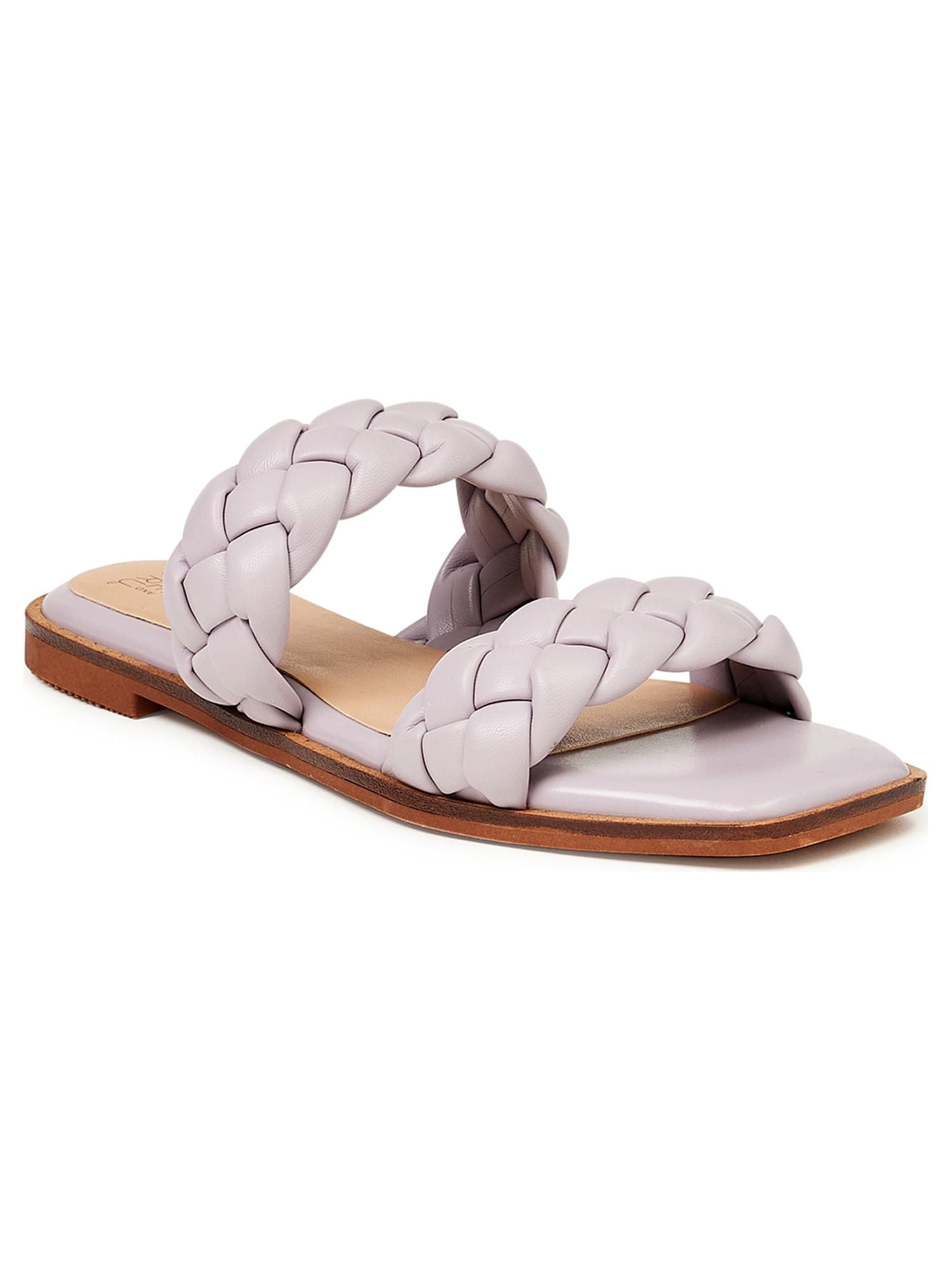 Time and Tru Women's Braided Two Band Sandals - Wide Widths Available ...