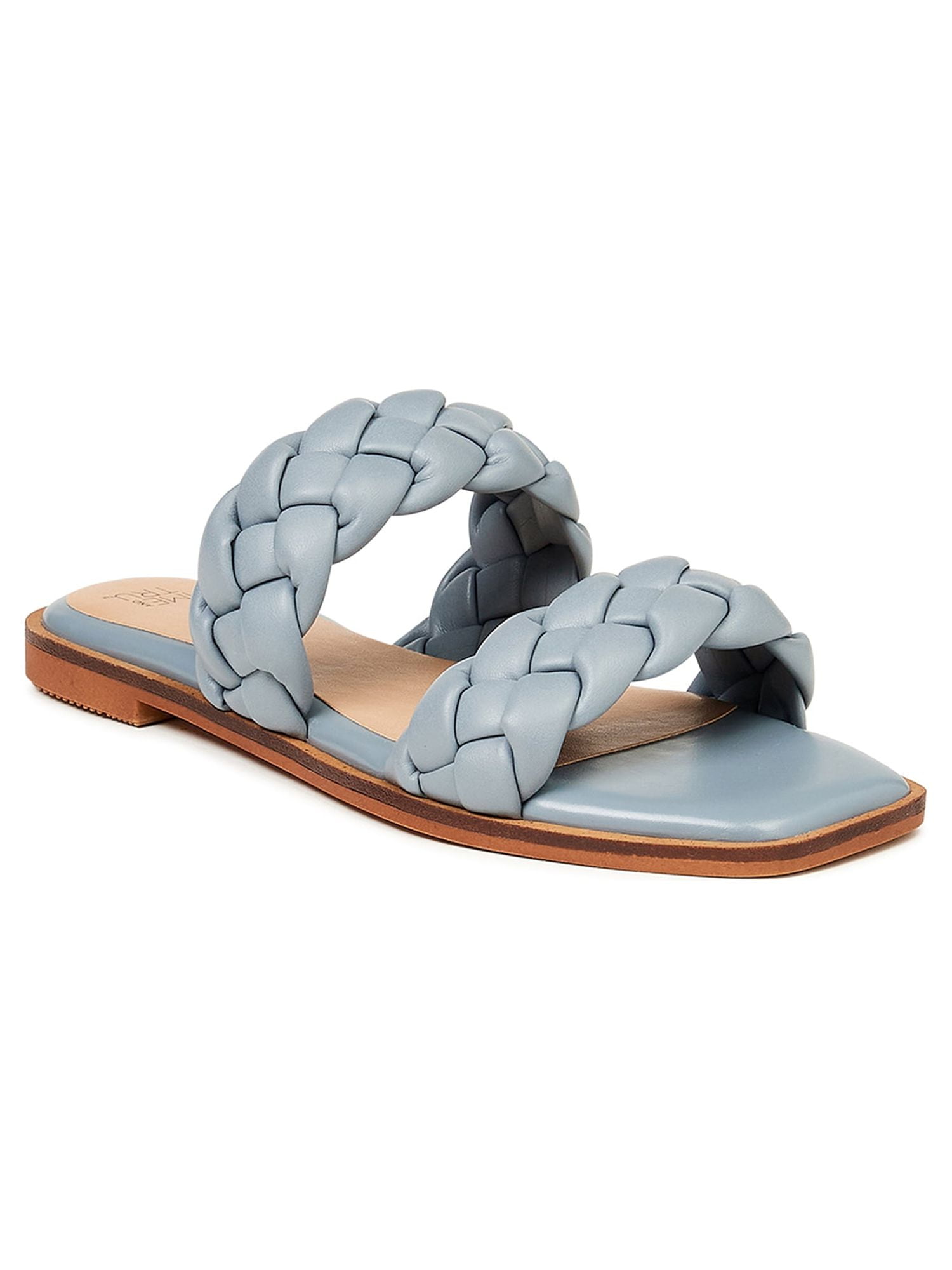 Time and Tru Women's Braided Two Band Sandals - Walmart.com