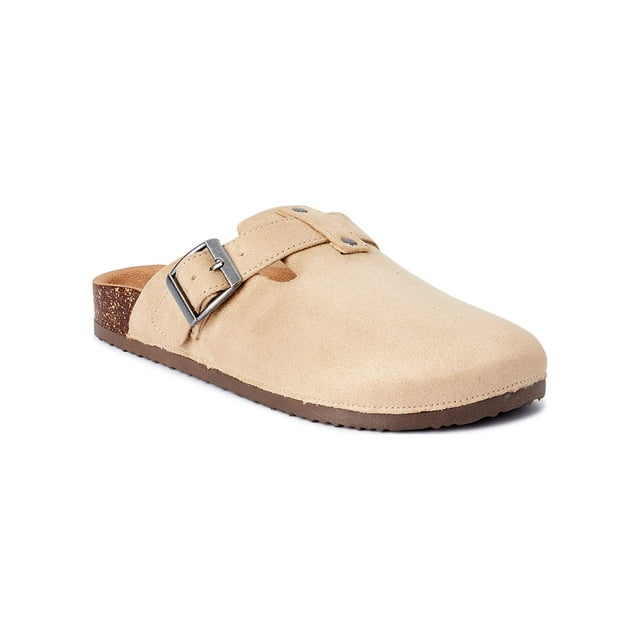 Time and Tru Women's Buckled Microfiber Clogs - Walmart.com