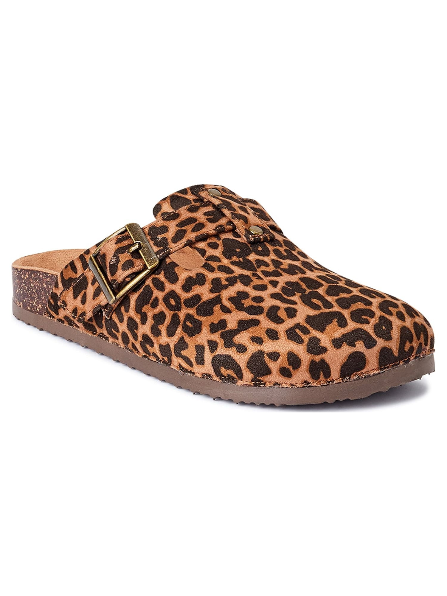 Time and Tru Women's Buckled Microfiber Clogs - Walmart.com