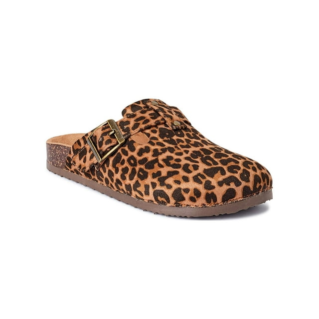 Time and Tru Women's Buckled Microfiber Clogs - Walmart.com