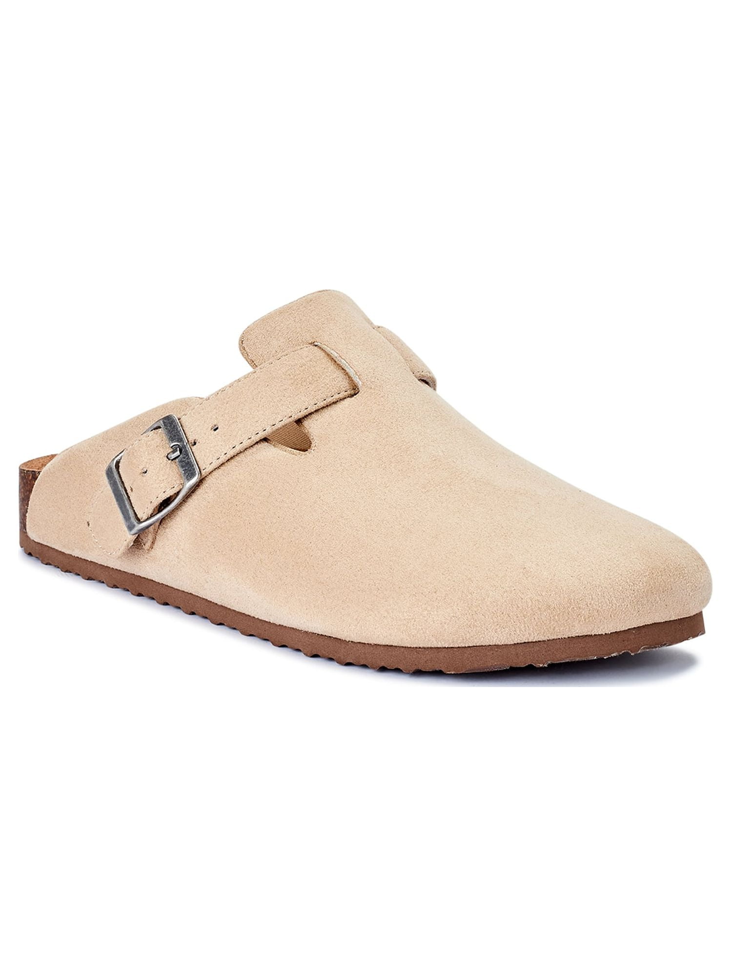 Time and Tru Women's Buckled Microfiber Clogs - Walmart.com