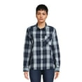 Time and Tru Button Down Flannel Shirt - Soft Cotton Fabric - Walmart.com