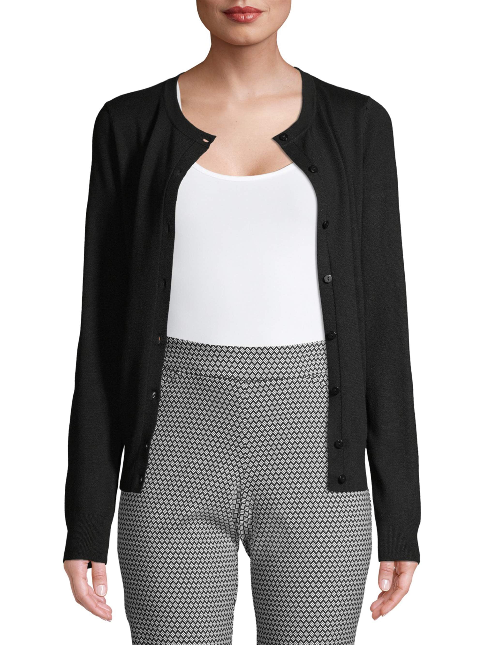 Time and Tru Women's Button Front Cardigan - Walmart.com