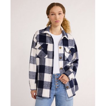 Time and Tru Women's Shacket - Walmart.com