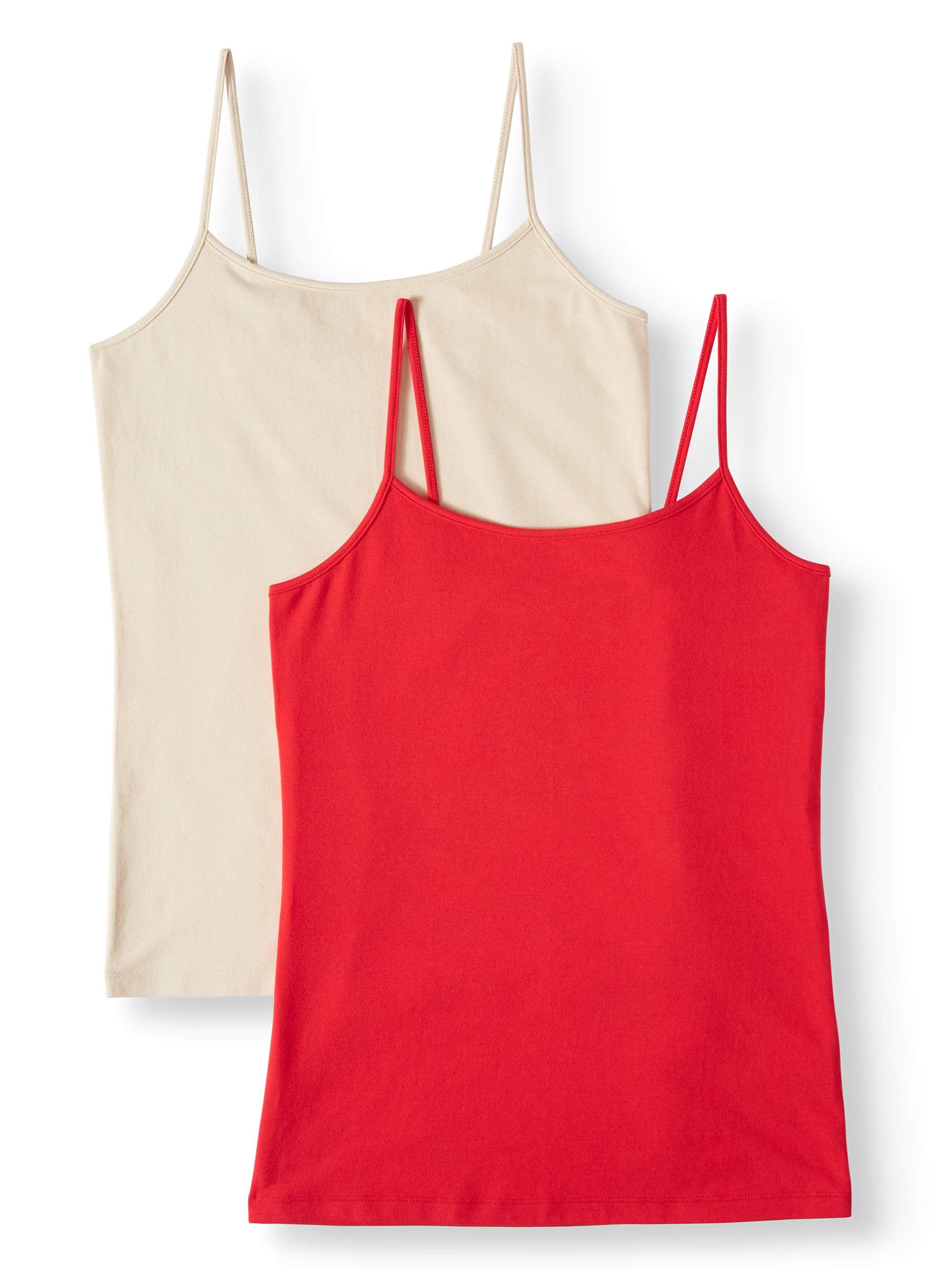 Time and Tru Women's Cami Tank Top, 2-Pack Bundle - Walmart.com