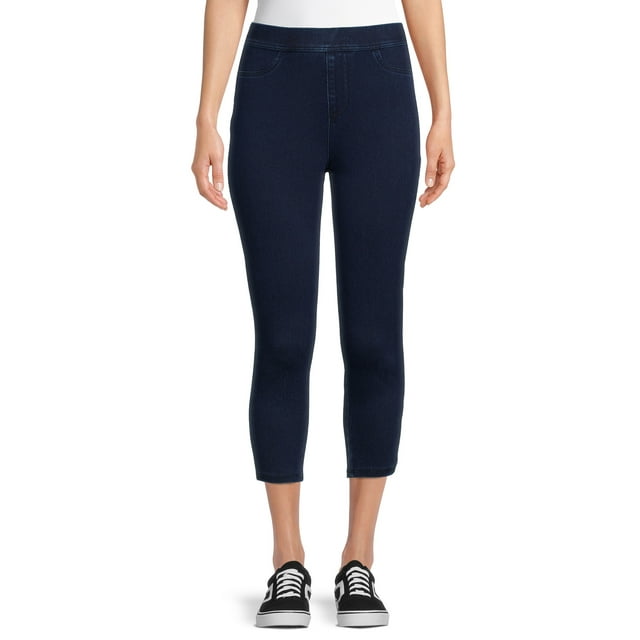 Time and Tru Women's Capri Jeggings, 23" Inseam, Sizes XS-3XL - Walmart.com