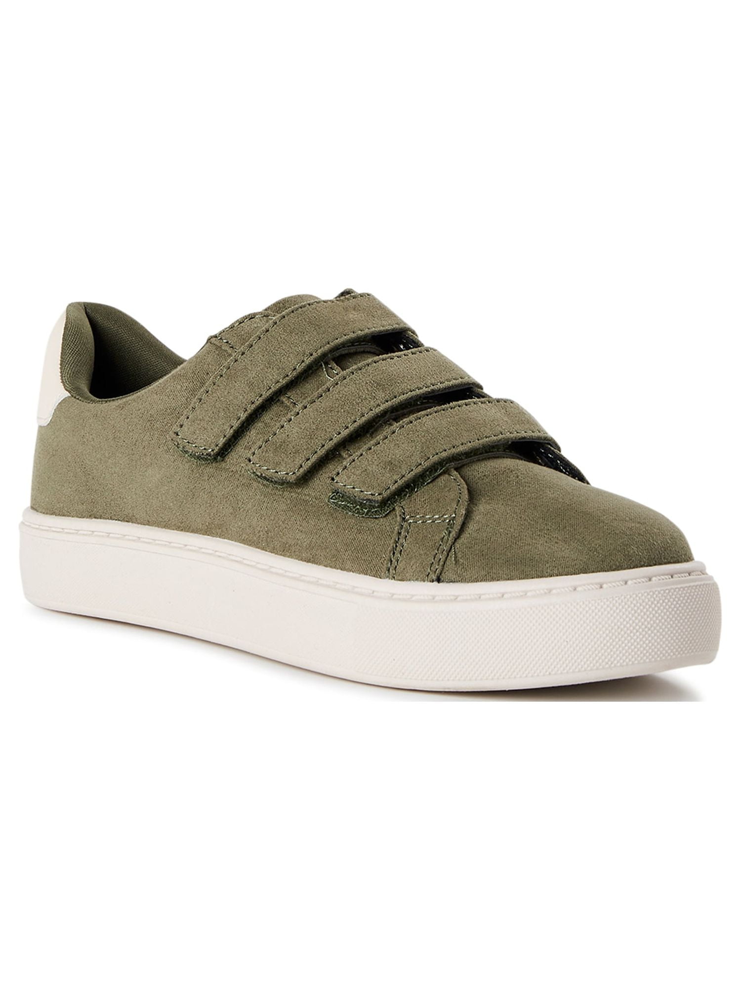 Time and Tru Women's Black Velcro Fashion Sneakers, Size 8, Comfortable ...
