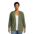 Time & Tru Women's Chenille Cardigan Sweater Midweight XS-XXXL Cozy ...