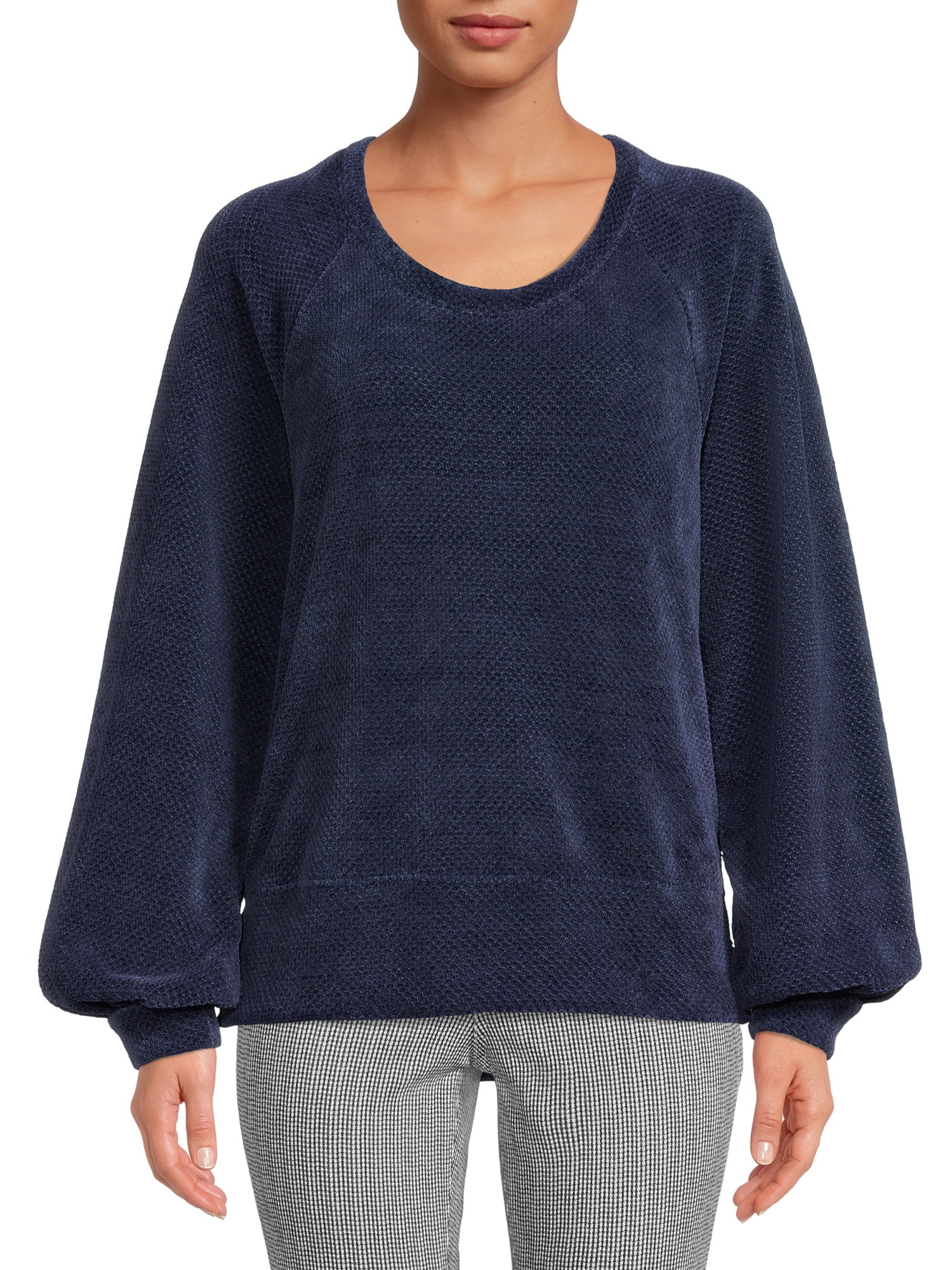 Time and Tru Women's Chenille Pullover Top - Walmart.com