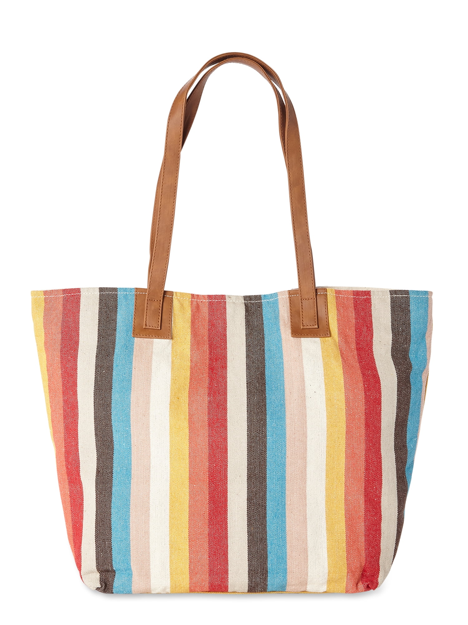 Time and Tru Women's Chevron Monogram Tote Bag Handbag - Walmart.com
