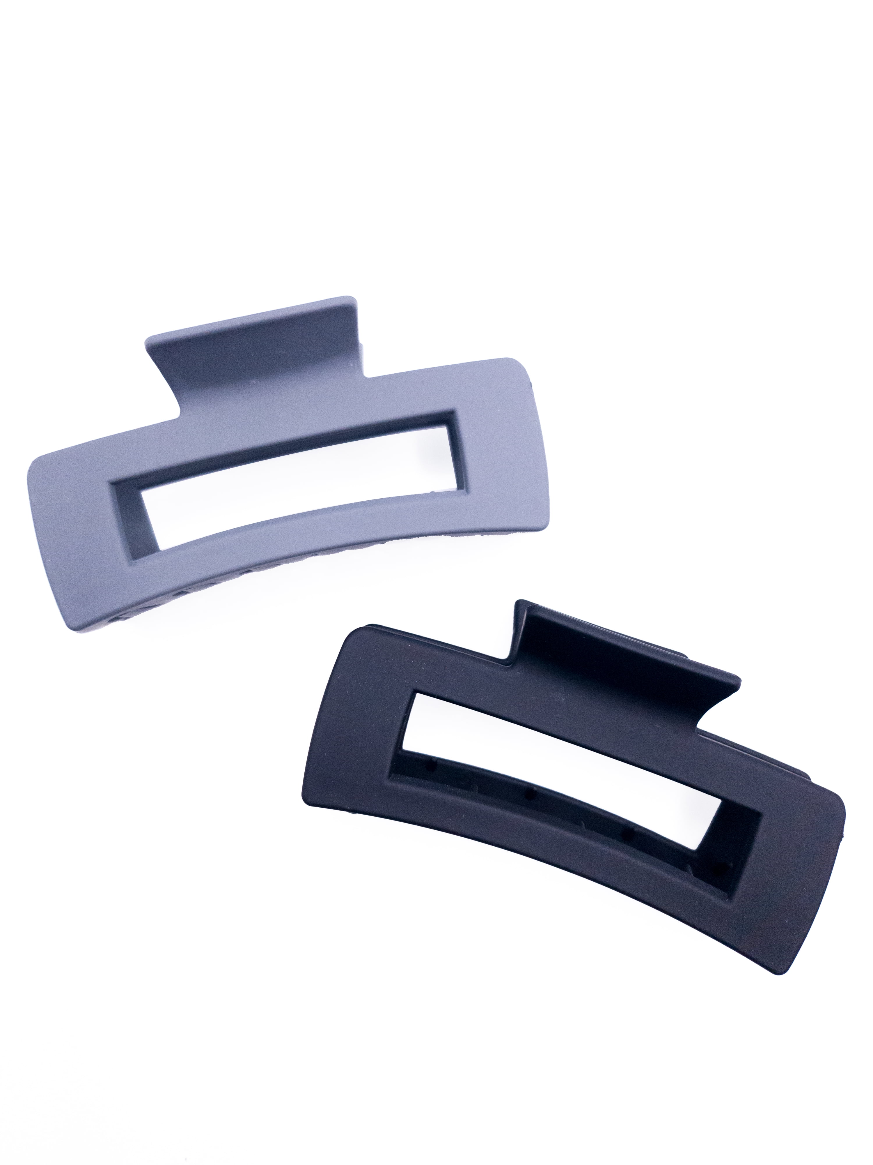 Time and Tru Women's Hair Claw Clip 2-Pack, Black Grey - Walmart.com