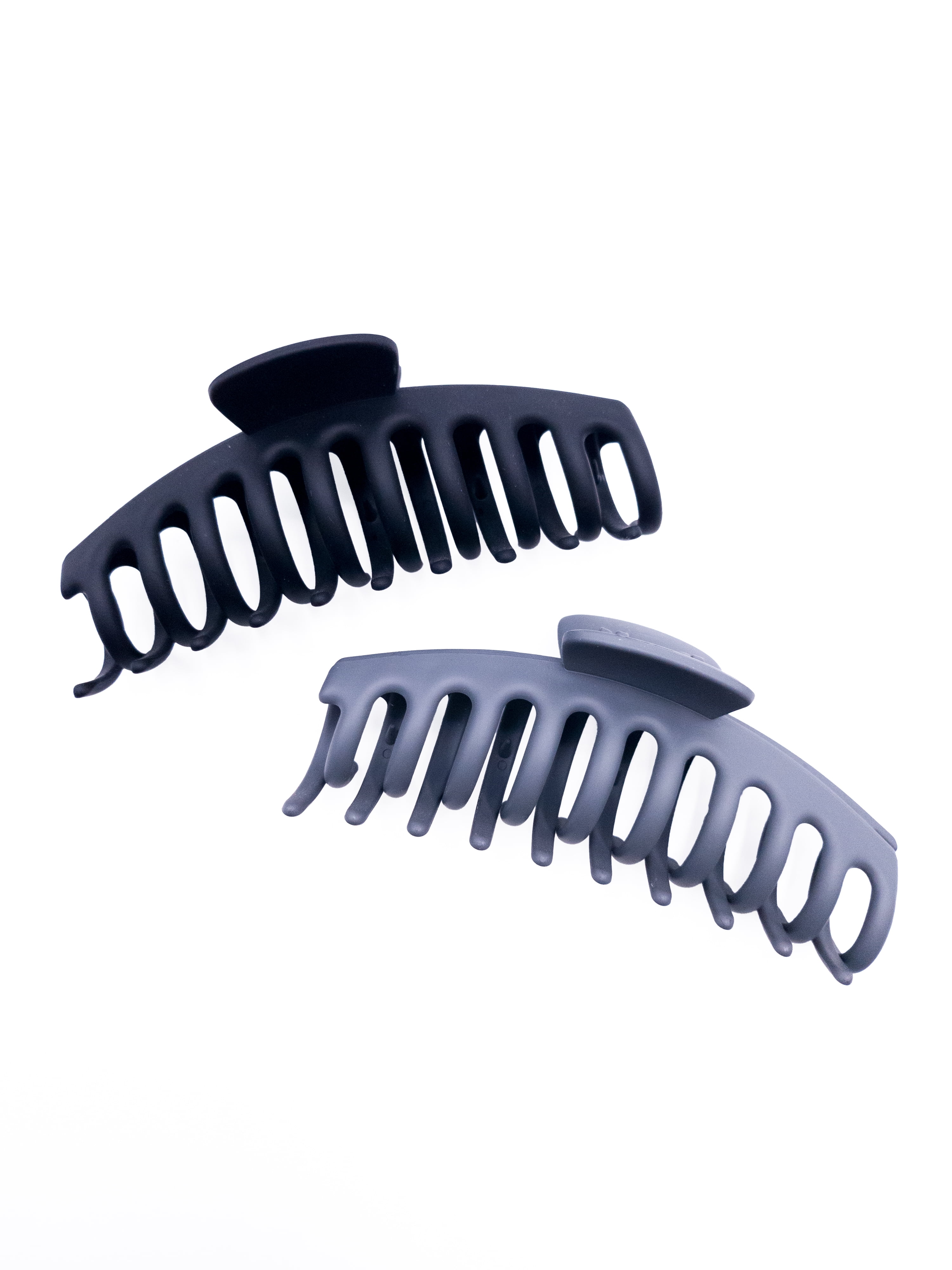 Time and Tru Women's Hair Claw Clip 2-Pack, Gray - Walmart Business ...