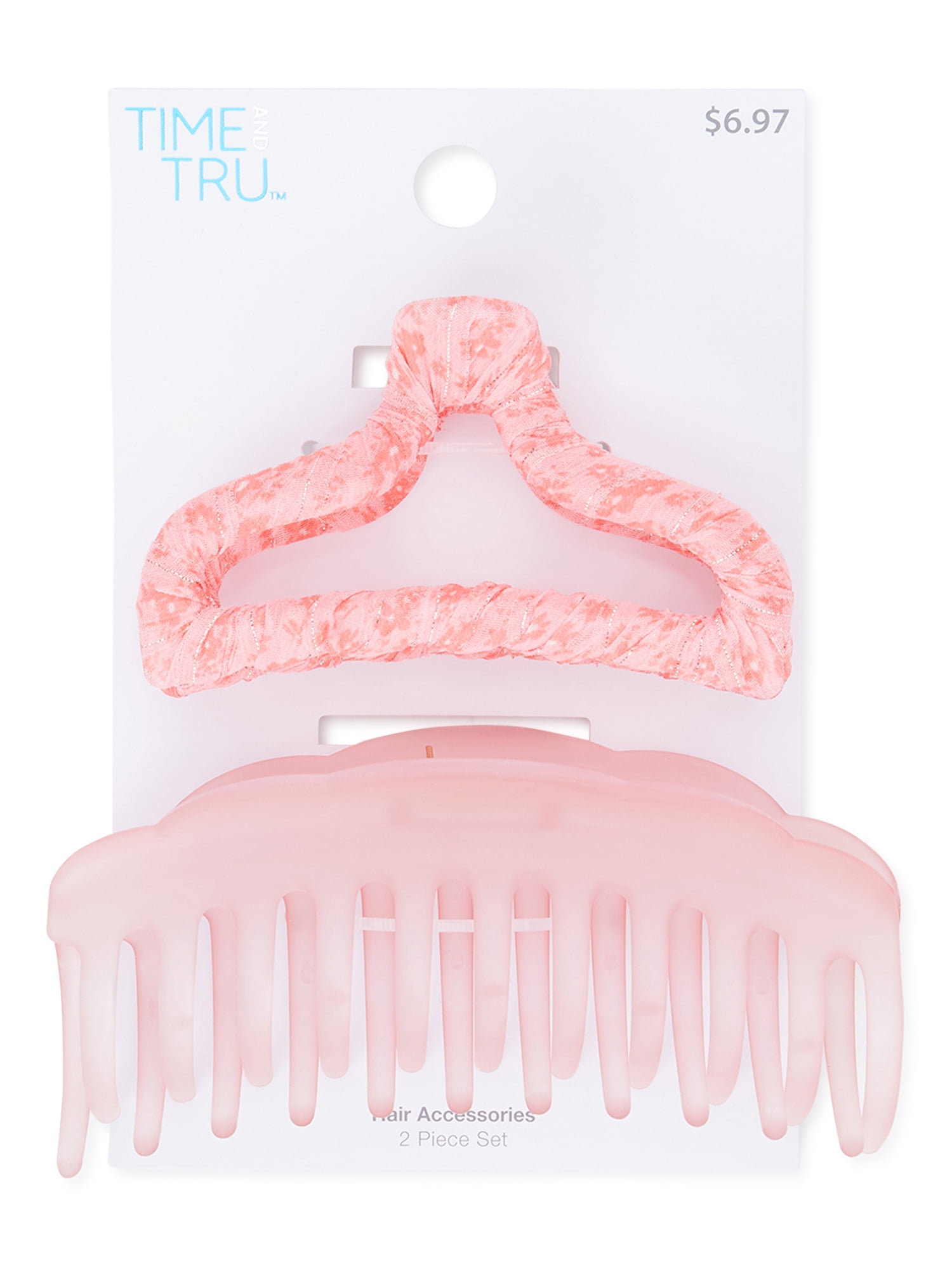Time and Tru Women’s Claw Hair Clips, 2-Pack - Walmart.com