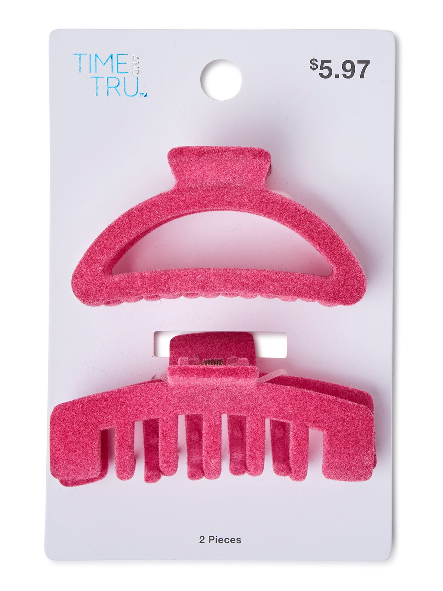 Time and Tru Women’s Claw Hair Clips, 2-Pack - Walmart.com