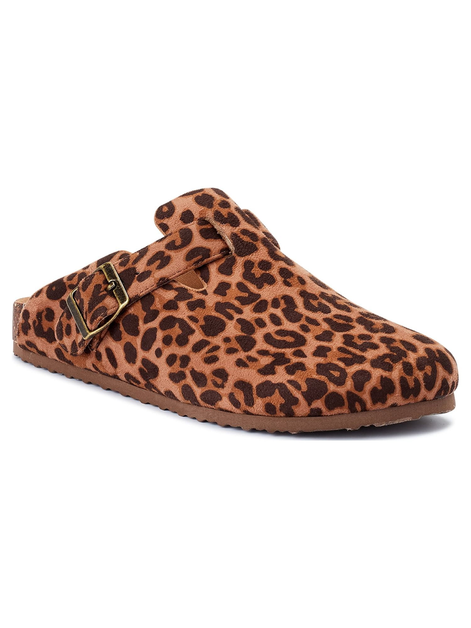 Time and Tru Women's Clogs Buckled Microfiber Casual and Dress Shoes ...