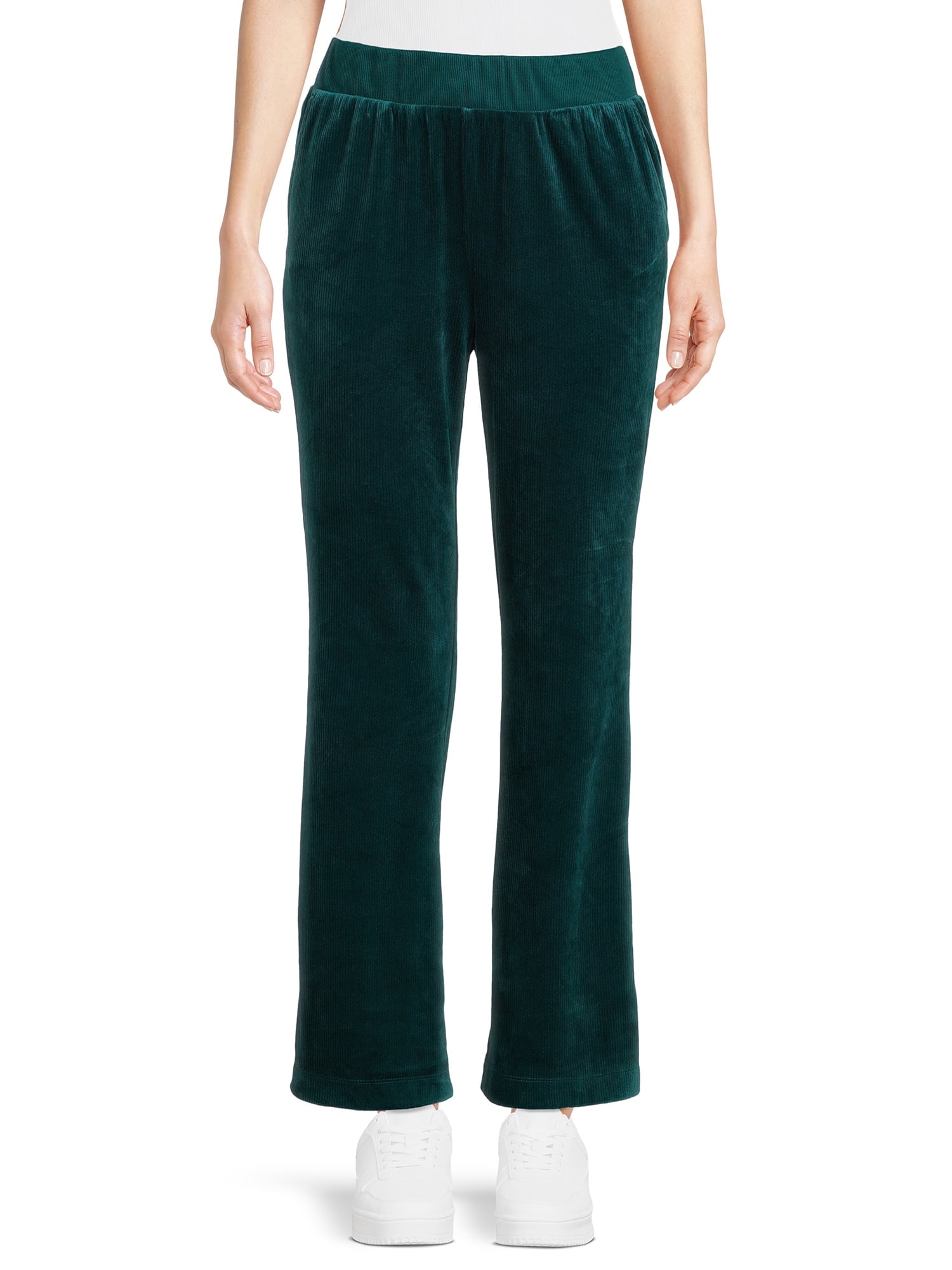 Time and Tru Women's Corduroy Velour Pants - Walmart.com