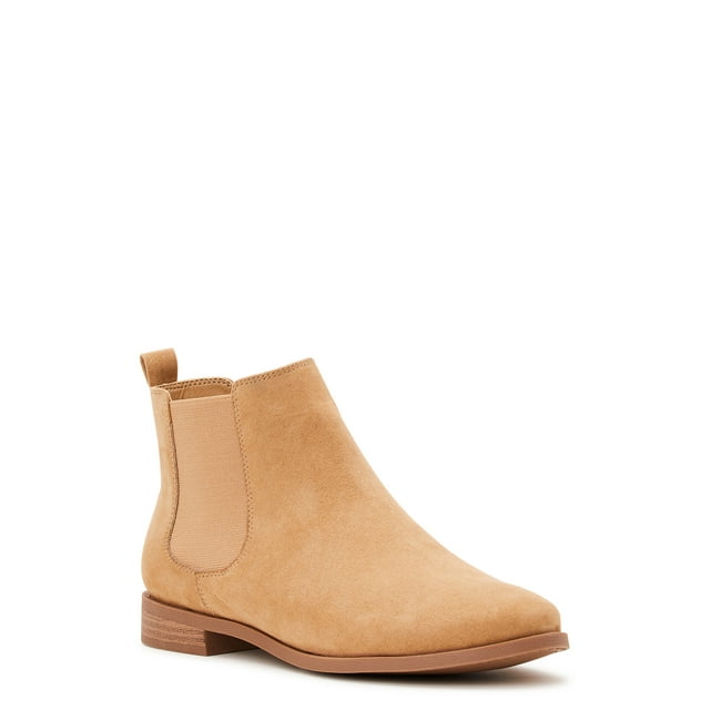 Time and Tru Women’s Core Chelsea Boot - Wide Width - Walmart.com