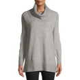 Time and Tru Women's Cozy Cowl Neck Tunic Sweater - Pullover, Slouchy ...