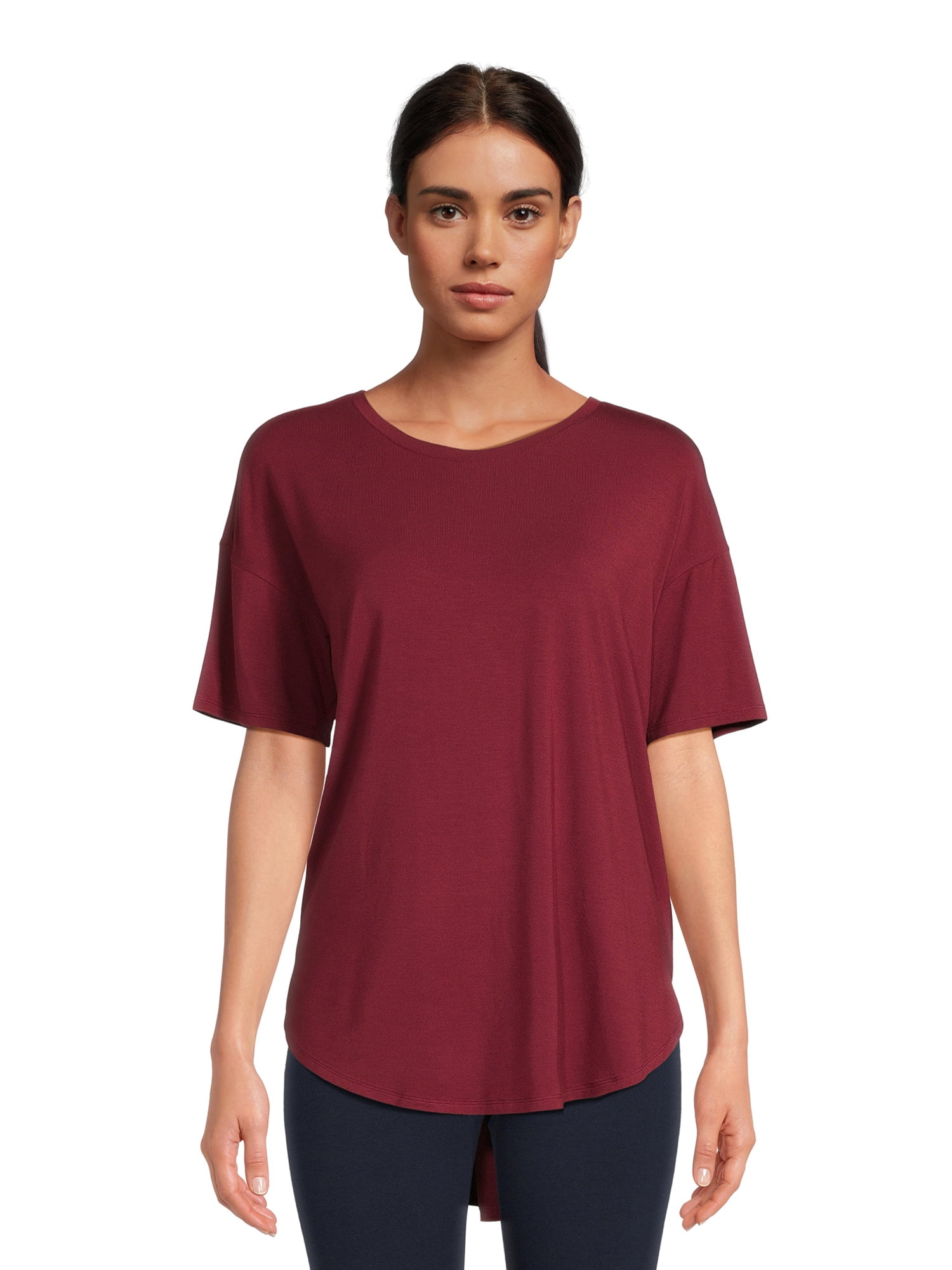 Time and Tru Women's Crew Neck Tunic Top, Sizes S-XXXL - Walmart.com