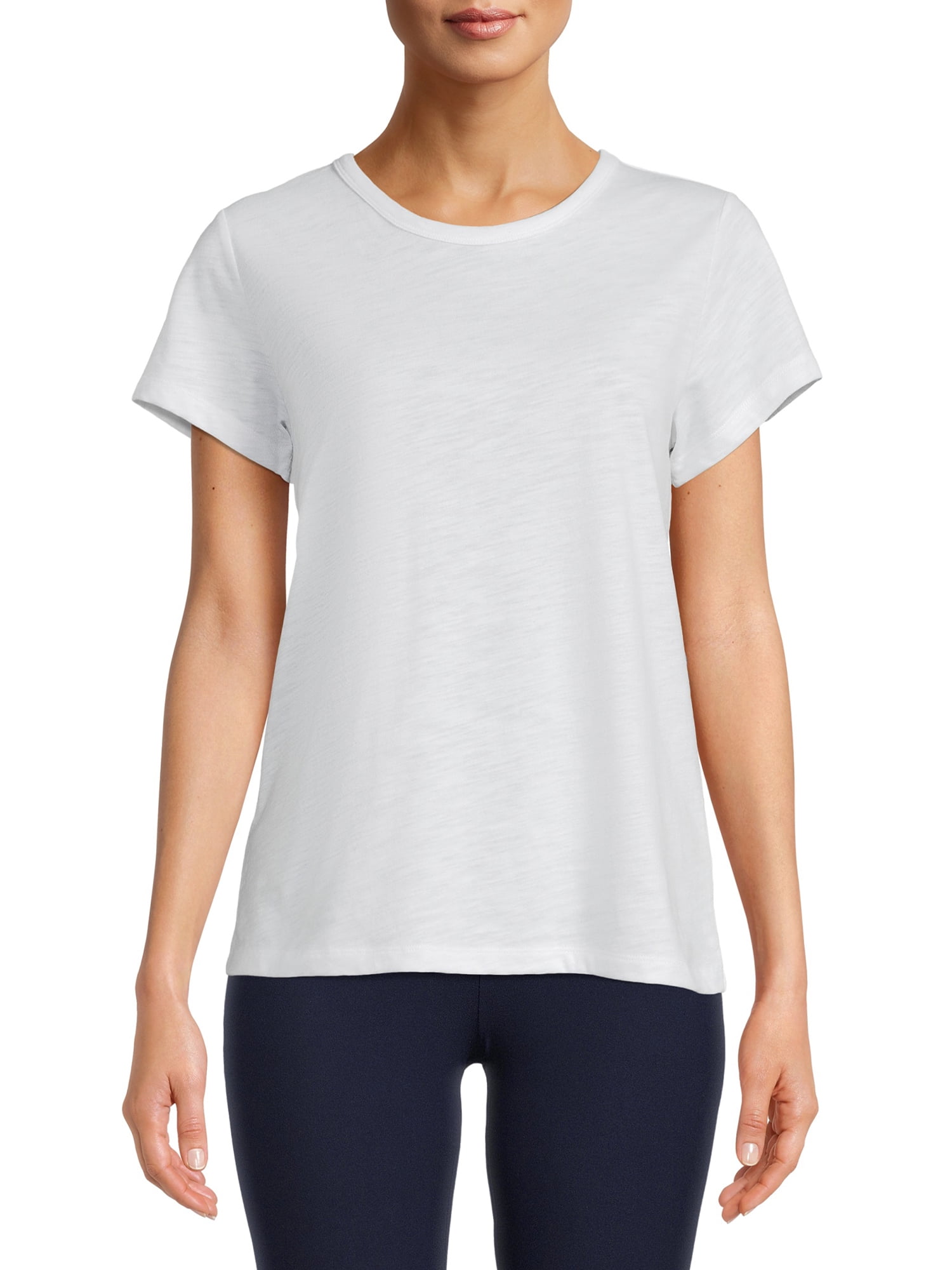 Time and Tru women's Crewneck Slub Tee - Walmart.com