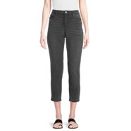Time and Tru Women's High Rise Straight Crop Jean - Walmart.com