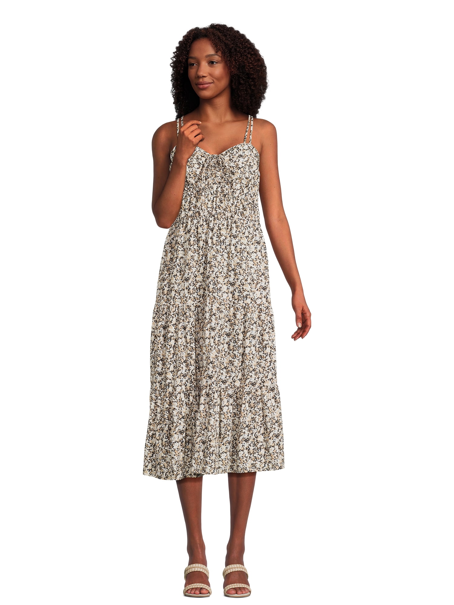 Time and Tru Women's Cross Back Dress - Walmart.com