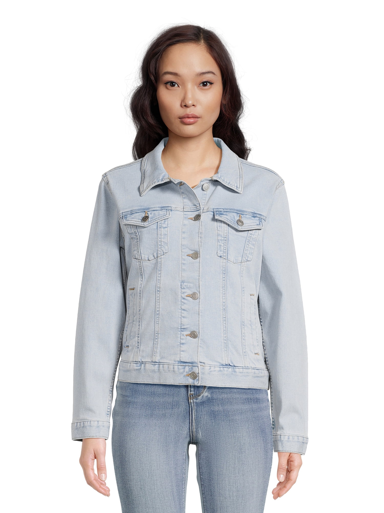 Time and Tru Women's Denim Jacket, Sizes XS-XXXL - Walmart.com